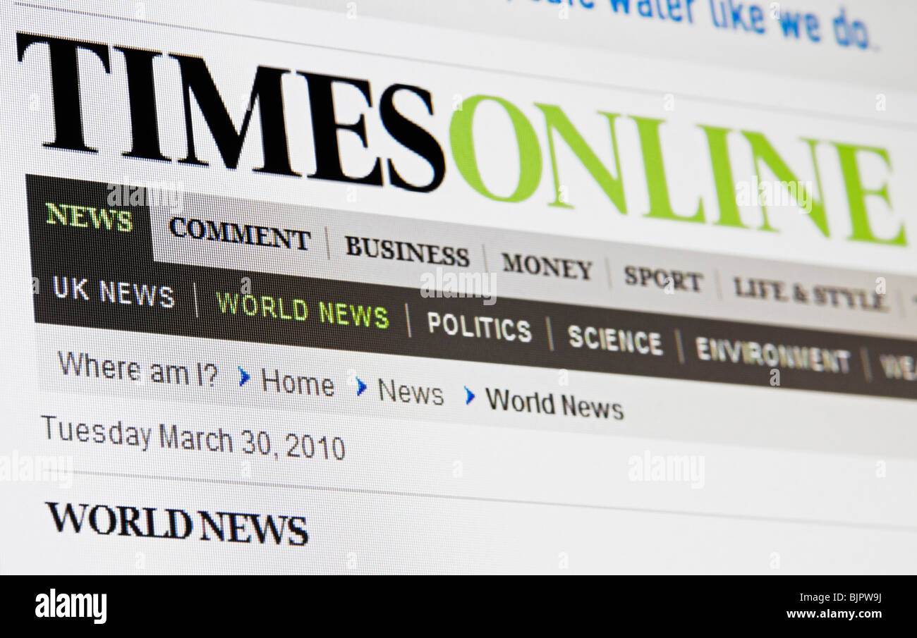 The times newspaper logo hi-res stock photography and images - Alamy