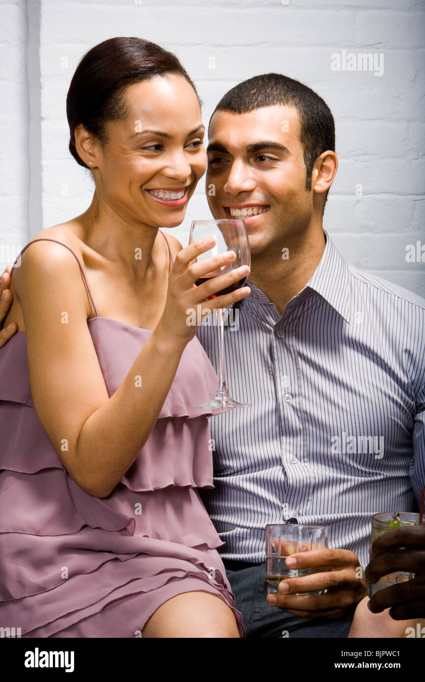 A couple at a party Stock Photo - Alamy