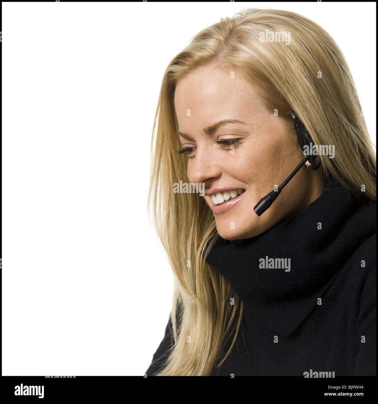 Woman call centre note hi-res stock photography and images - Alamy