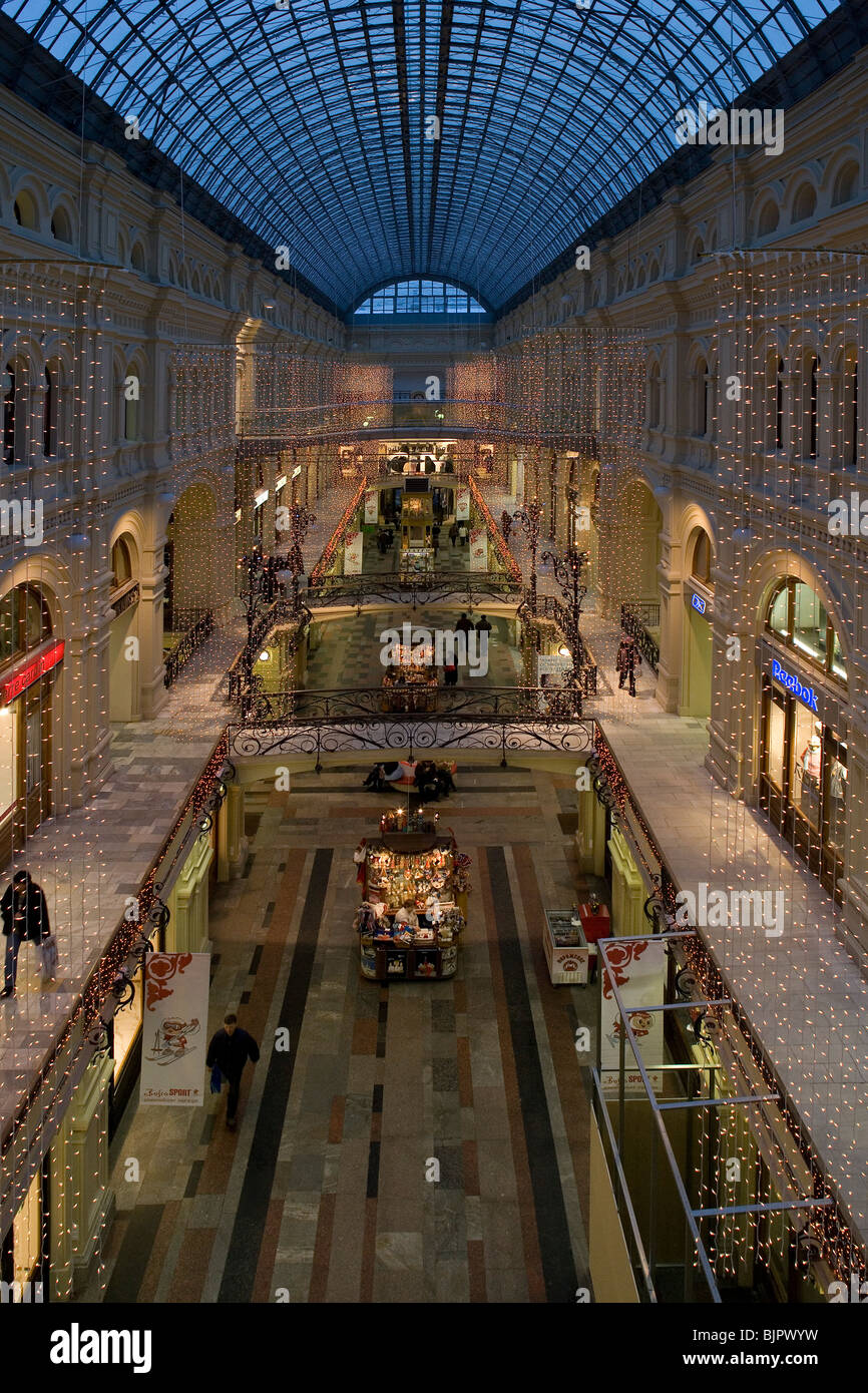 Russia,Moscow,the Shopping mall (GUM Stock Photo - Alamy