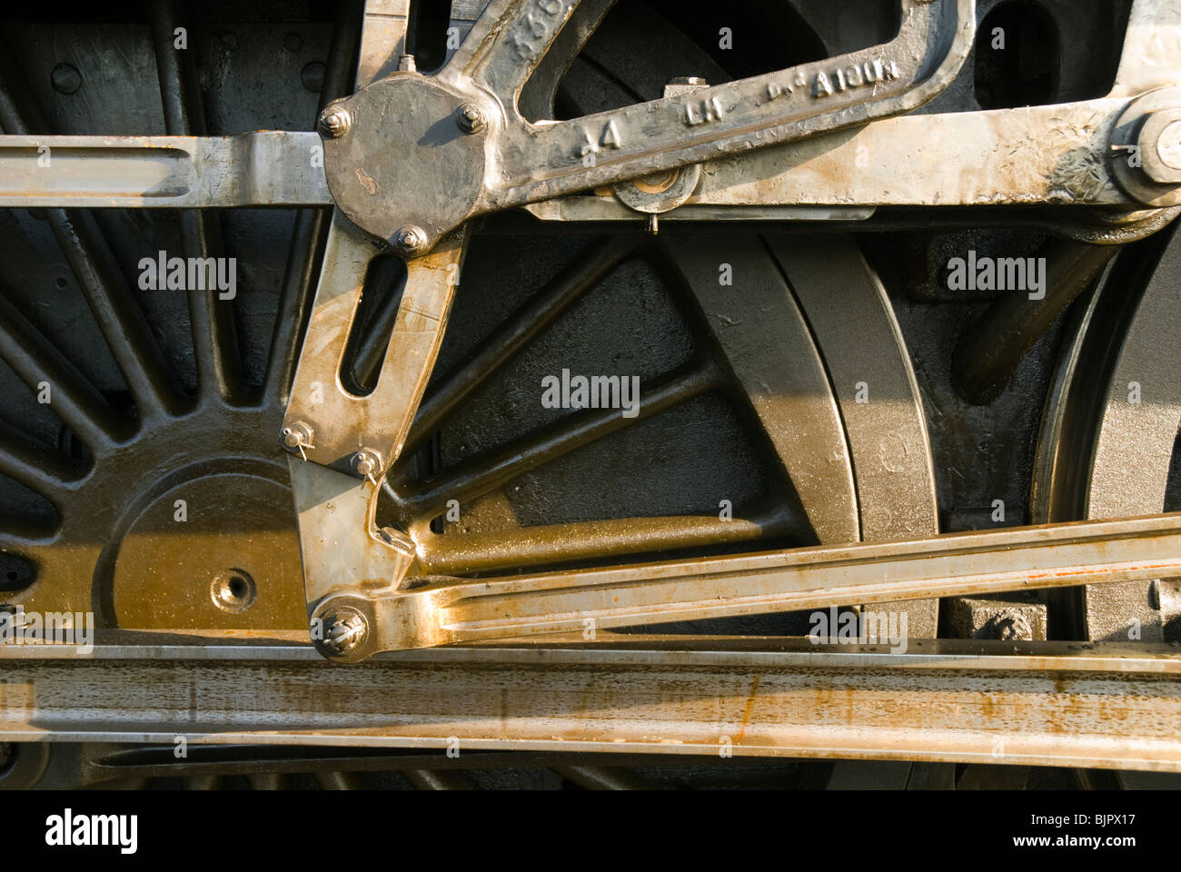 Detail from 60009 "Union of South Africa", an LNER Class A4 steam ...