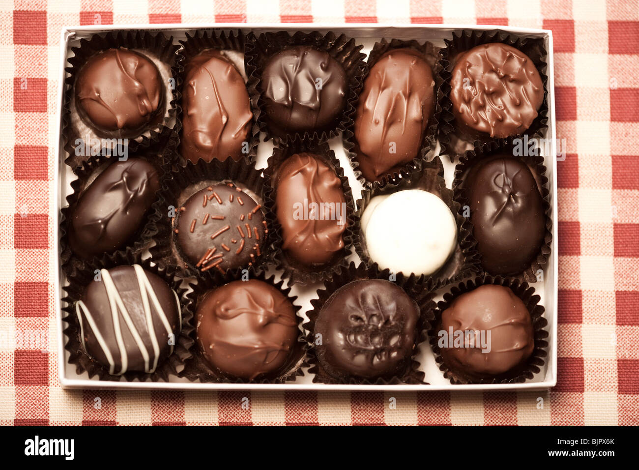 Box of chocolates Stock Photo - Alamy