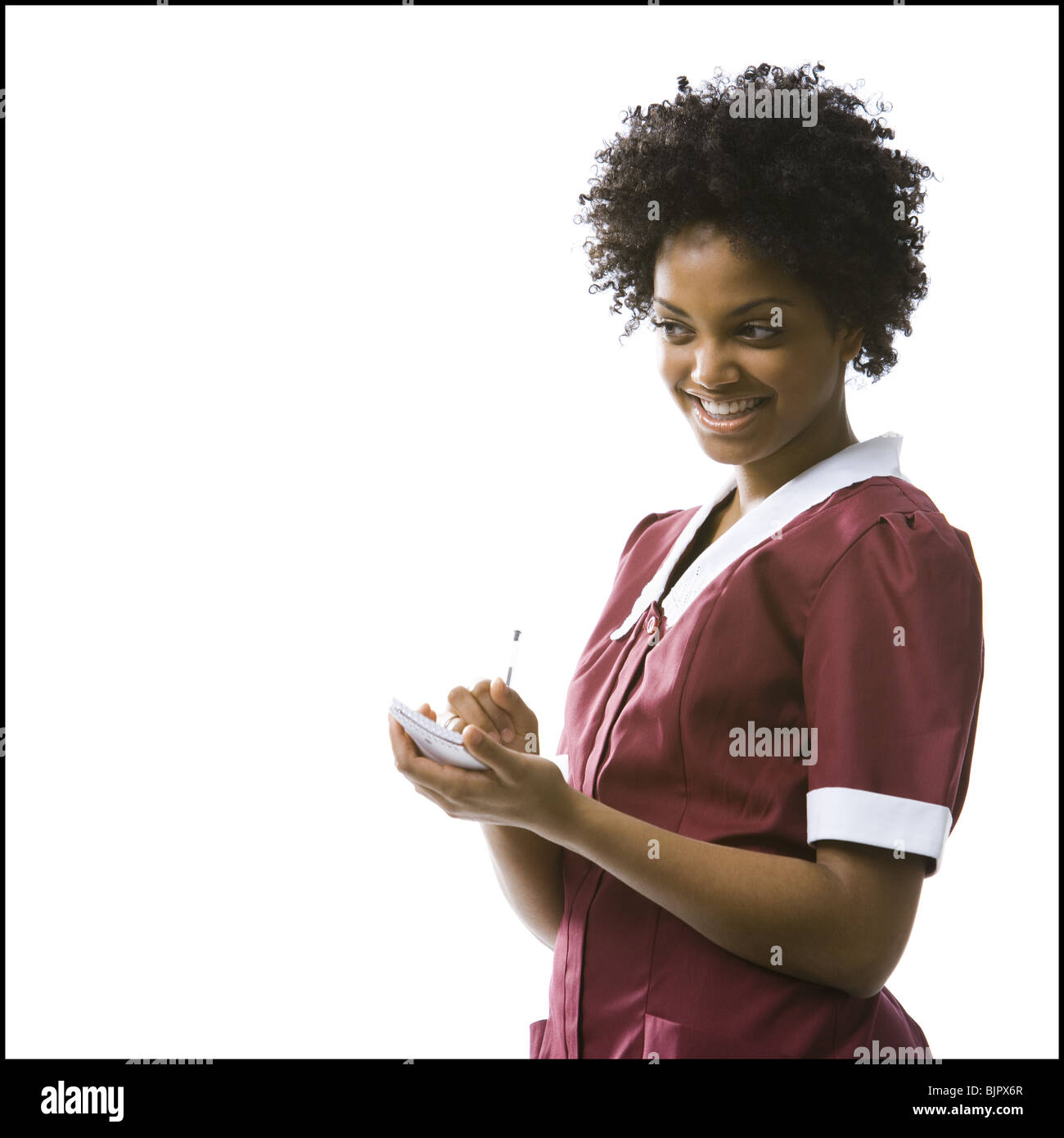 Server servers waitress waitresses writing taking order hi-res stock ...