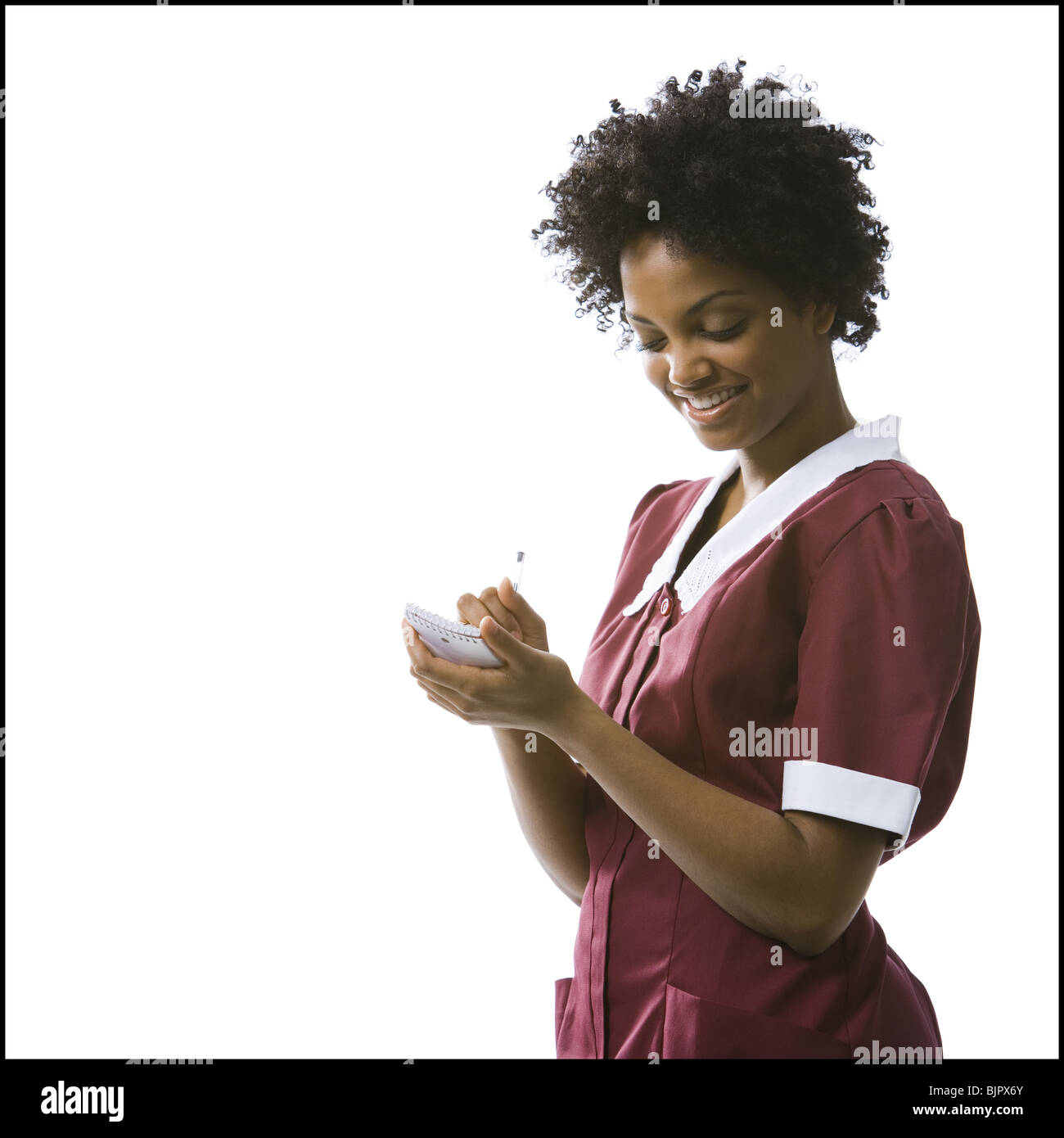 Server servers waitress waitresses writing taking order hi-res stock ...