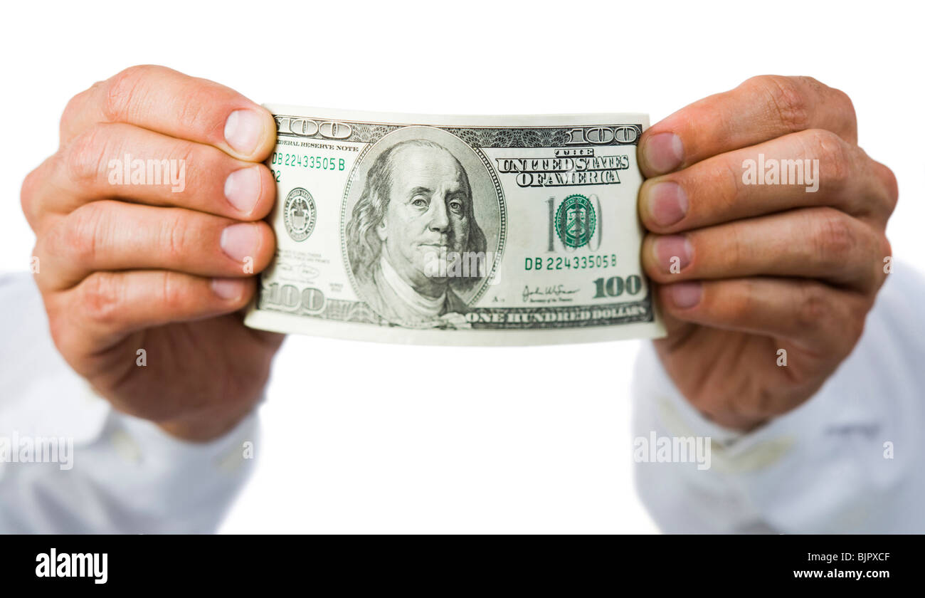 Hands holding money Stock Photo - Alamy