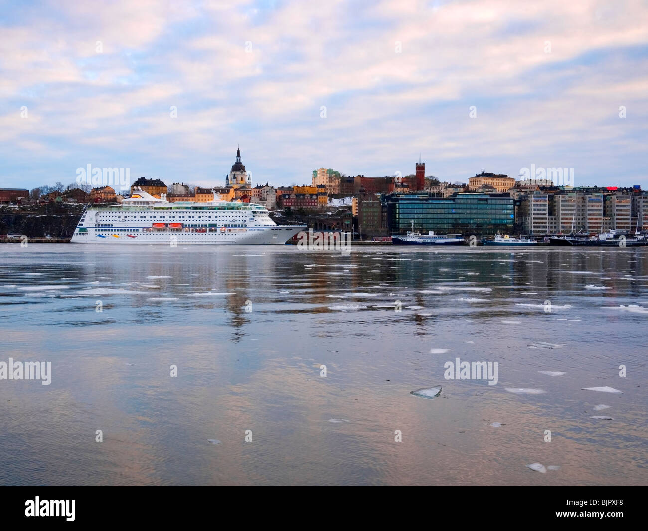 Cruise ship Birka Paradise (2004) preparing to leave Stadsgårdskajen in ...