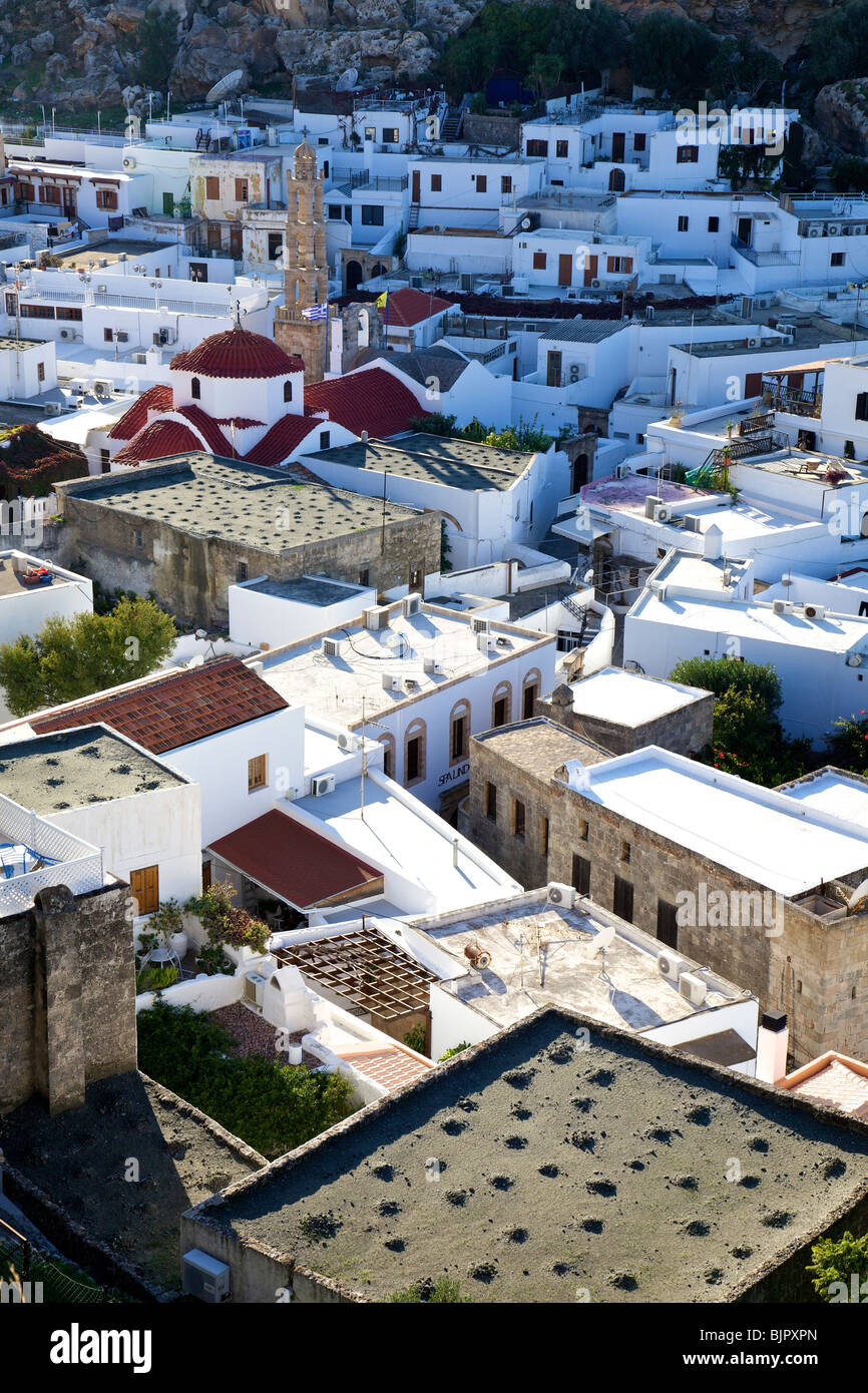 Lindos view hi-res stock photography and images - Alamy