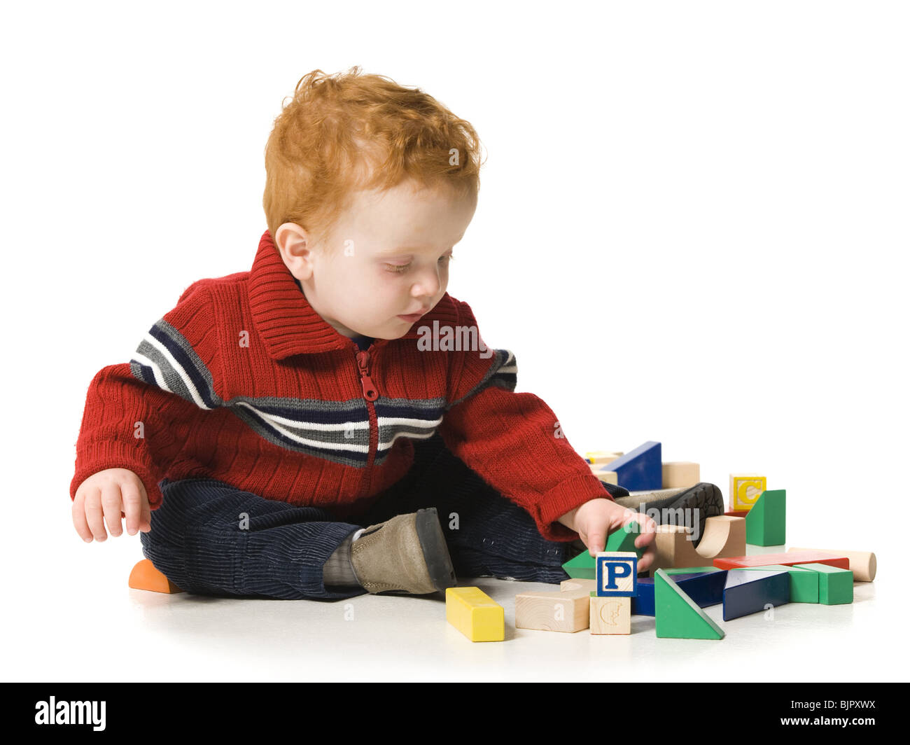 Children playing with blocks Stock Photo - Alamy