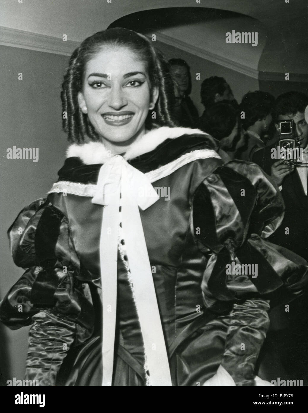 MARIA CALLAS - American-Greek operatic singer at the opening of the ...