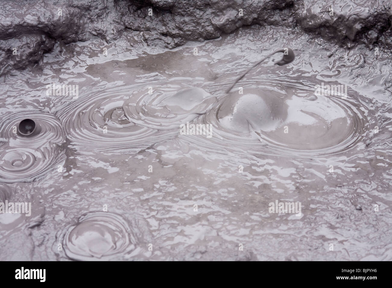 Mud pot in Rotorua, New Zealand Stock Photo - Alamy