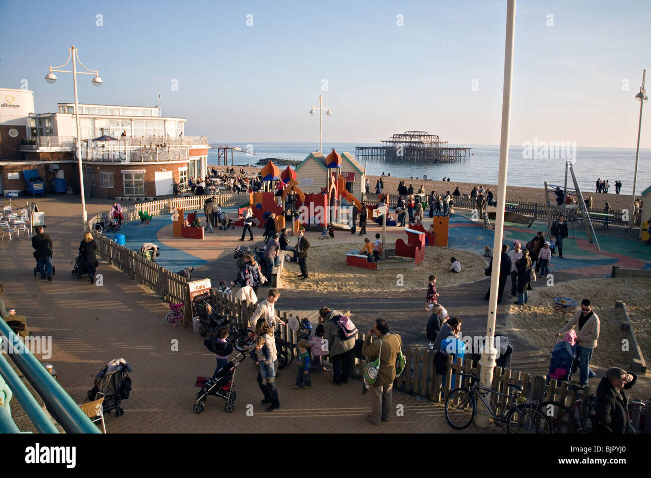 brighton beach playground Stock Photo - Alamy