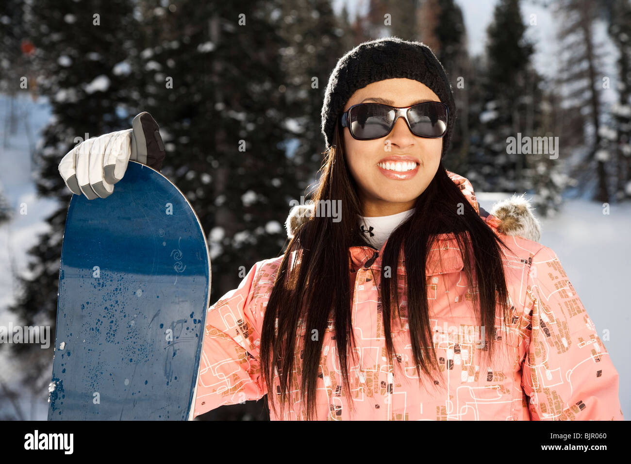 Snowboarders portrait mountains hi-res stock photography and images - Alamy