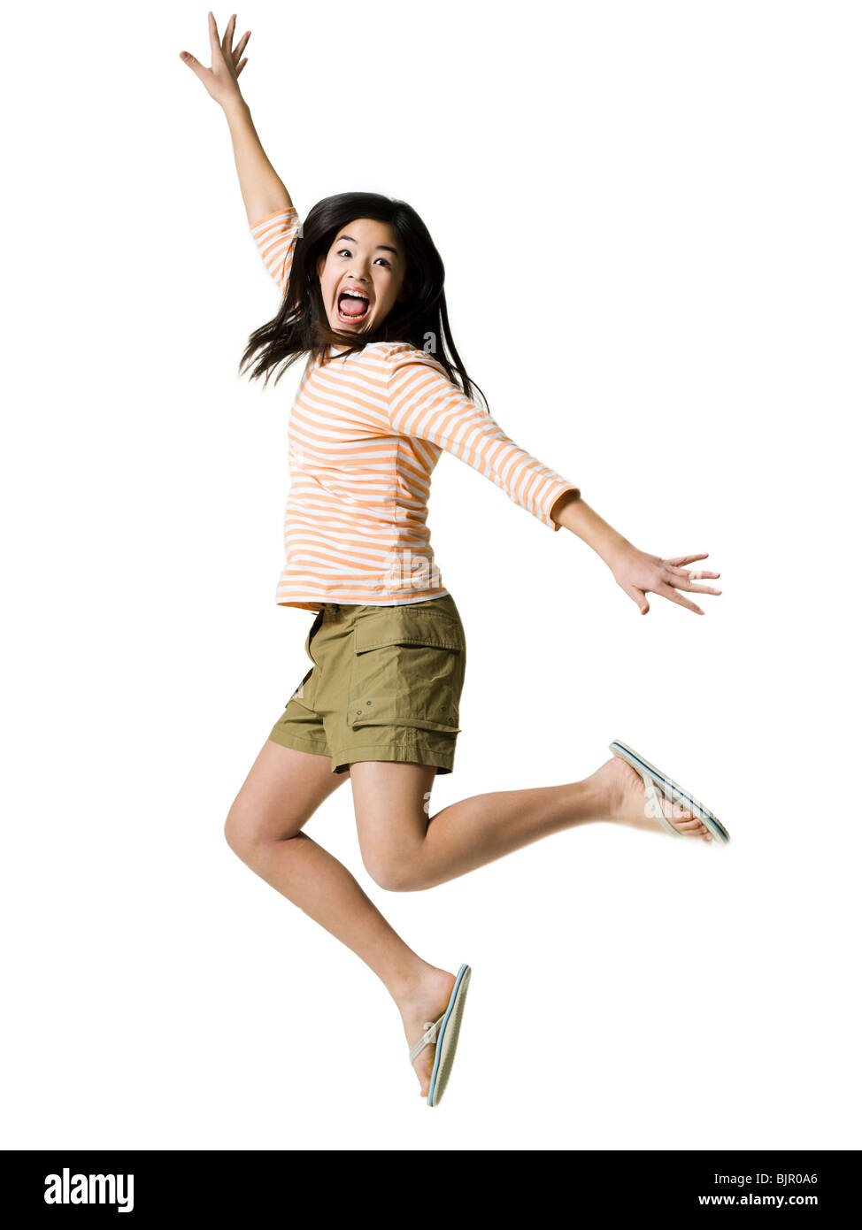 Teenage girl jumping Stock Photo - Alamy Teenage girl jumping Stock Photo - Alamy