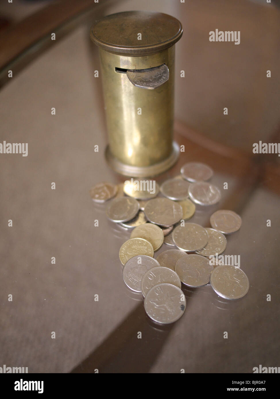 Victorian brass money box hi-res stock photography and images - Alamy