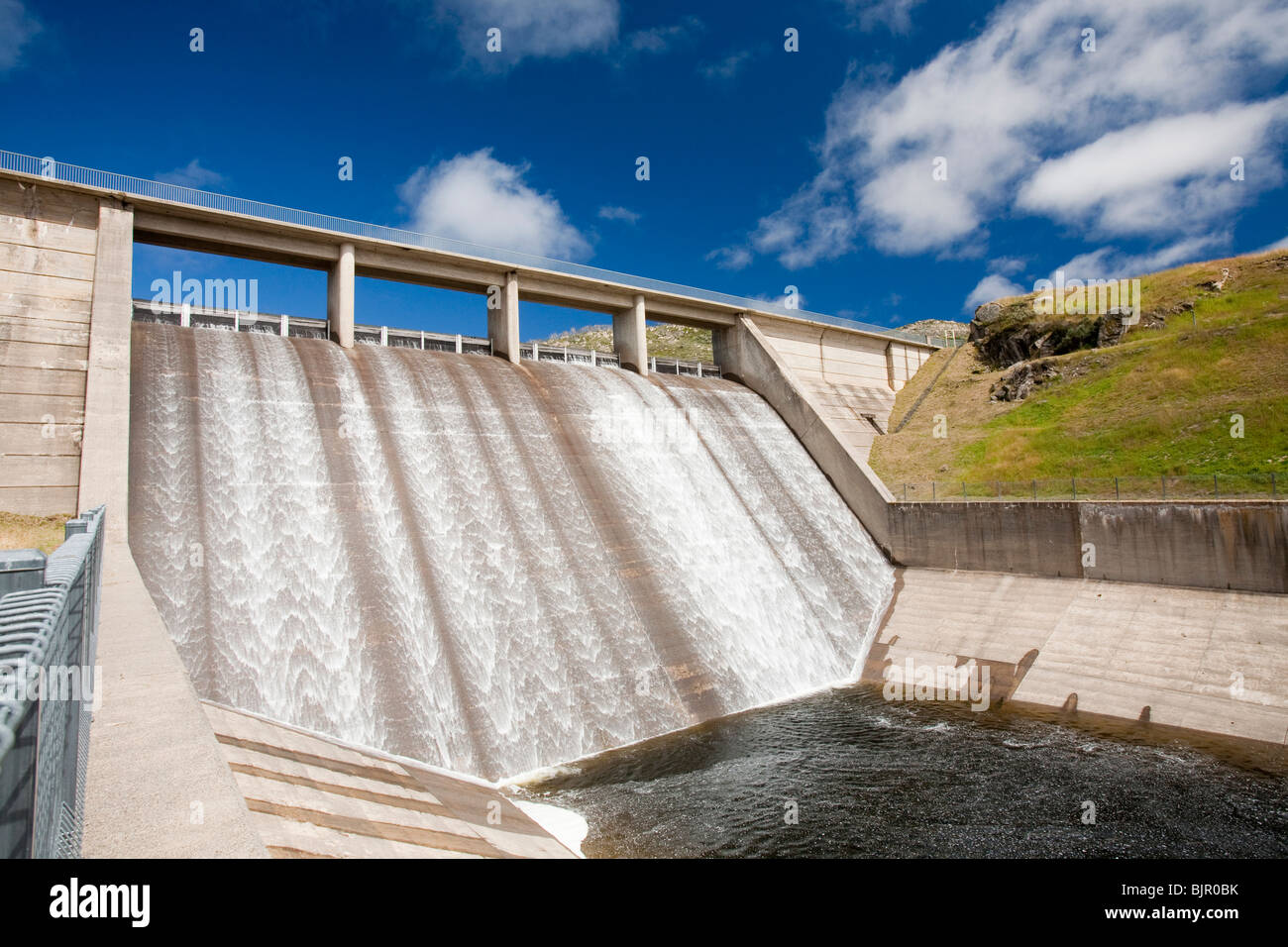 Guthega Dam part of the Snowy Mountain hydro scheme which generates ...