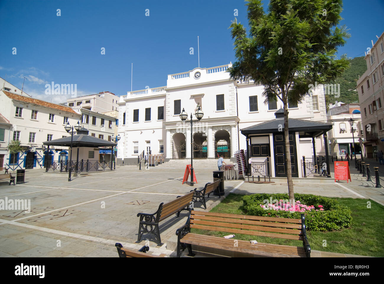 main square, Gibraltar Stock Photo - Alamy
