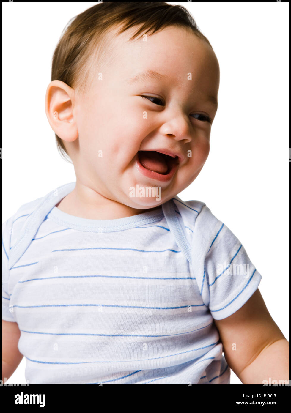 Baby boy smiling Stock Photo - Alamy
