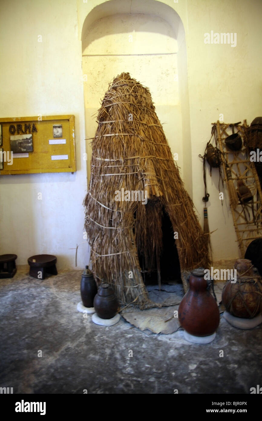 Ocra hut inside the Lamu Museum Lamu Stock Photo - Alamy