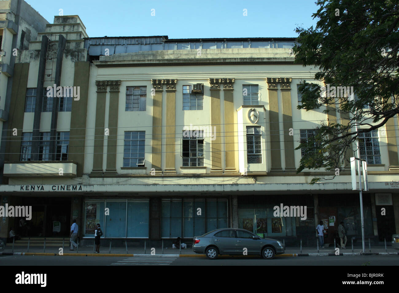 Kenyan cinema old town Mombasa Island Stock Photo - Alamy