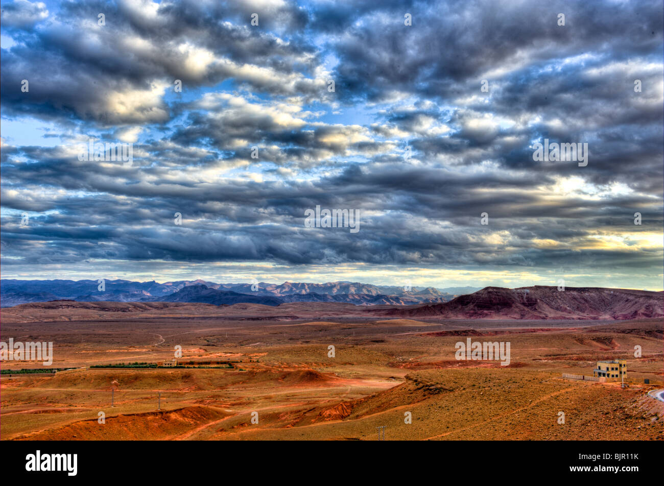 This is an image of a beautiful landscape where the atlas mountains ...