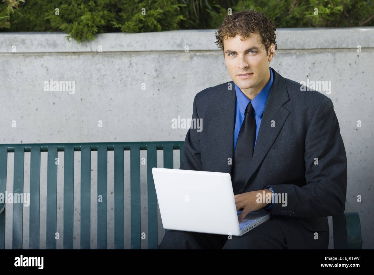 Man on laptop Stock Photo - Alamy