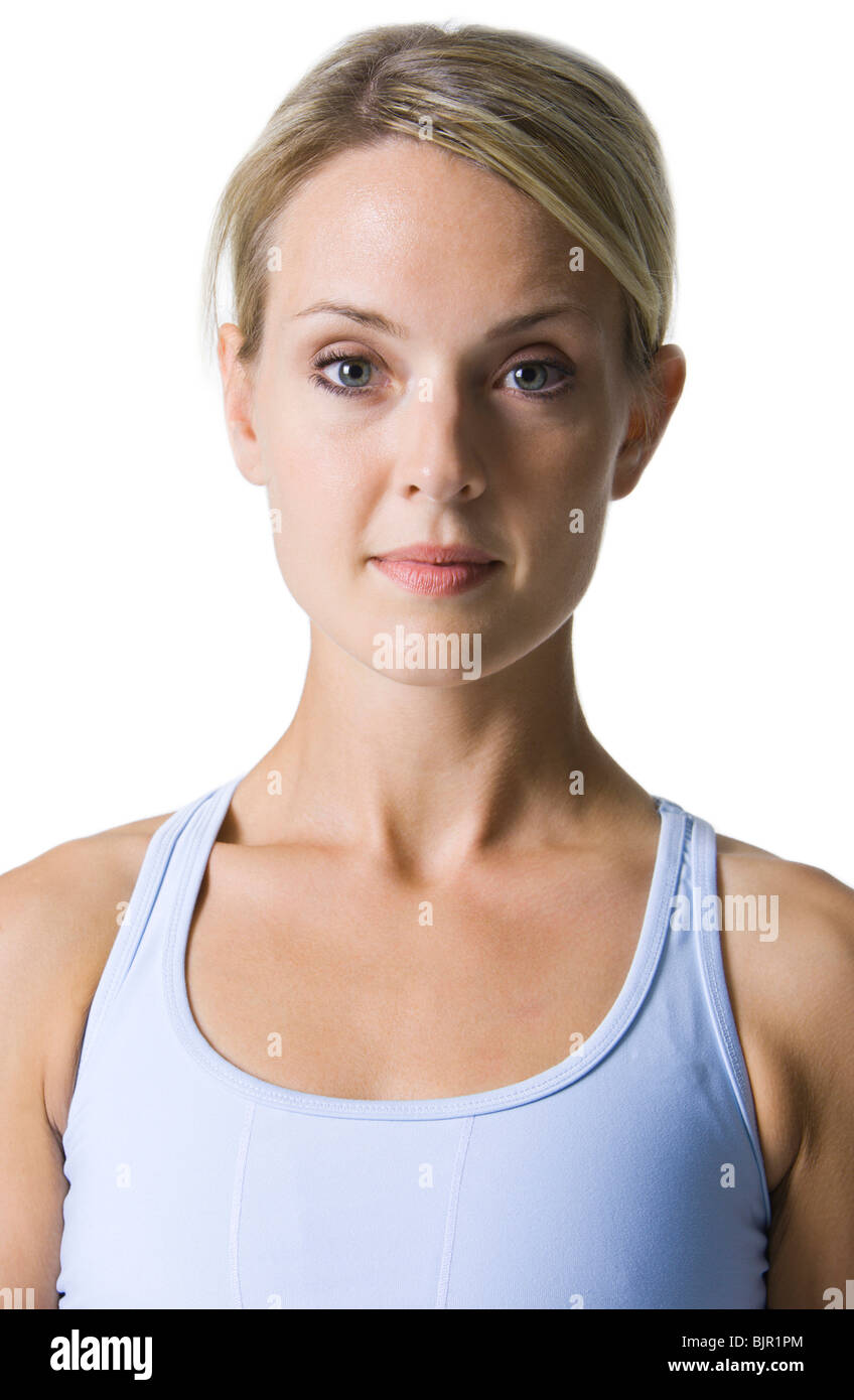Woman facing the camera Stock Photo - Alamy