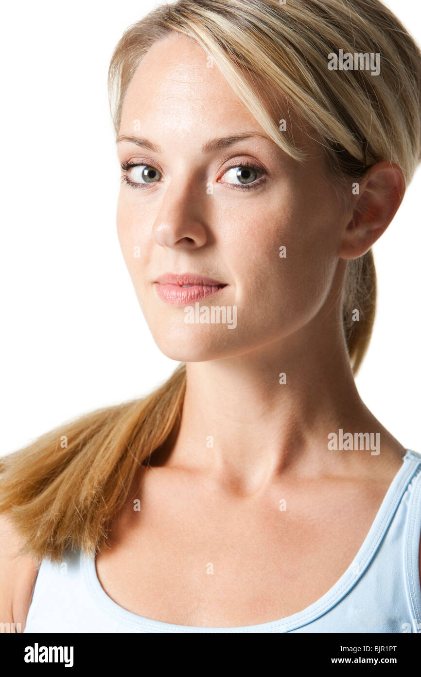 Woman facing the camera Stock Photo - Alamy
