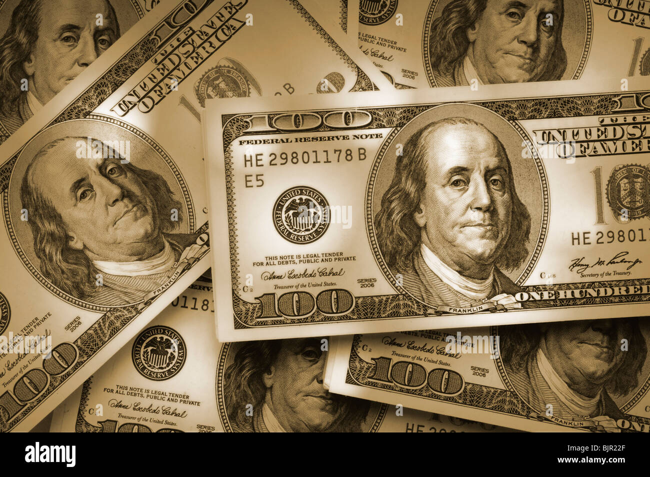 stacks of America money Stock Photo - Alamy