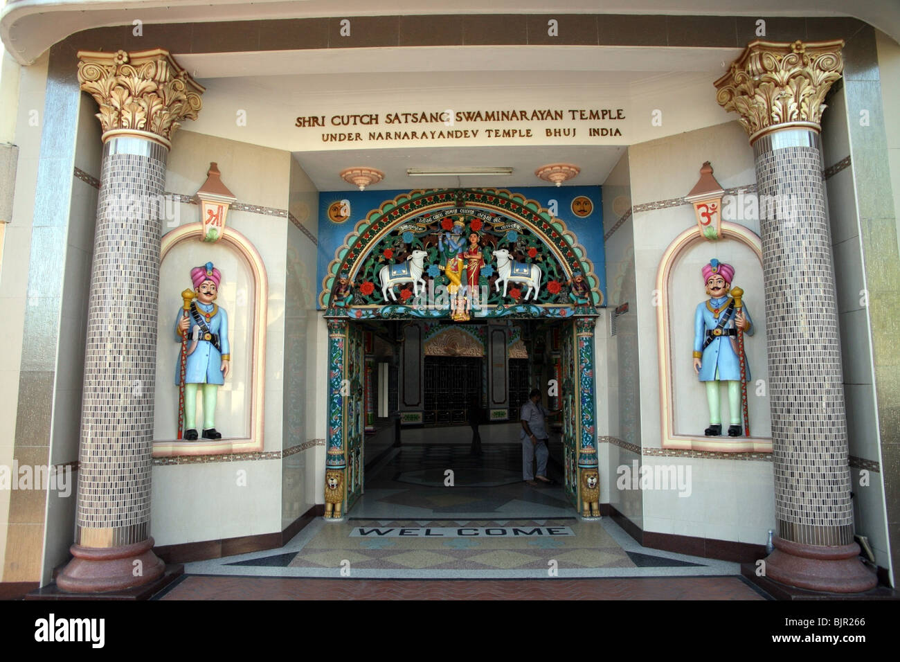 Entrence to The Shree Cutch Satsang Swaminarayan Temple Mombasa Stock ...