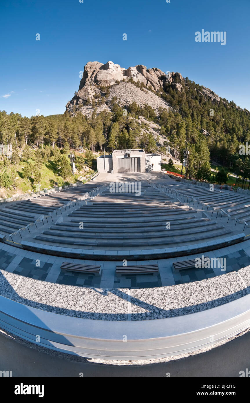 Amphitheater and Mount Rushmore, Mount Rushmore National Memorial ...