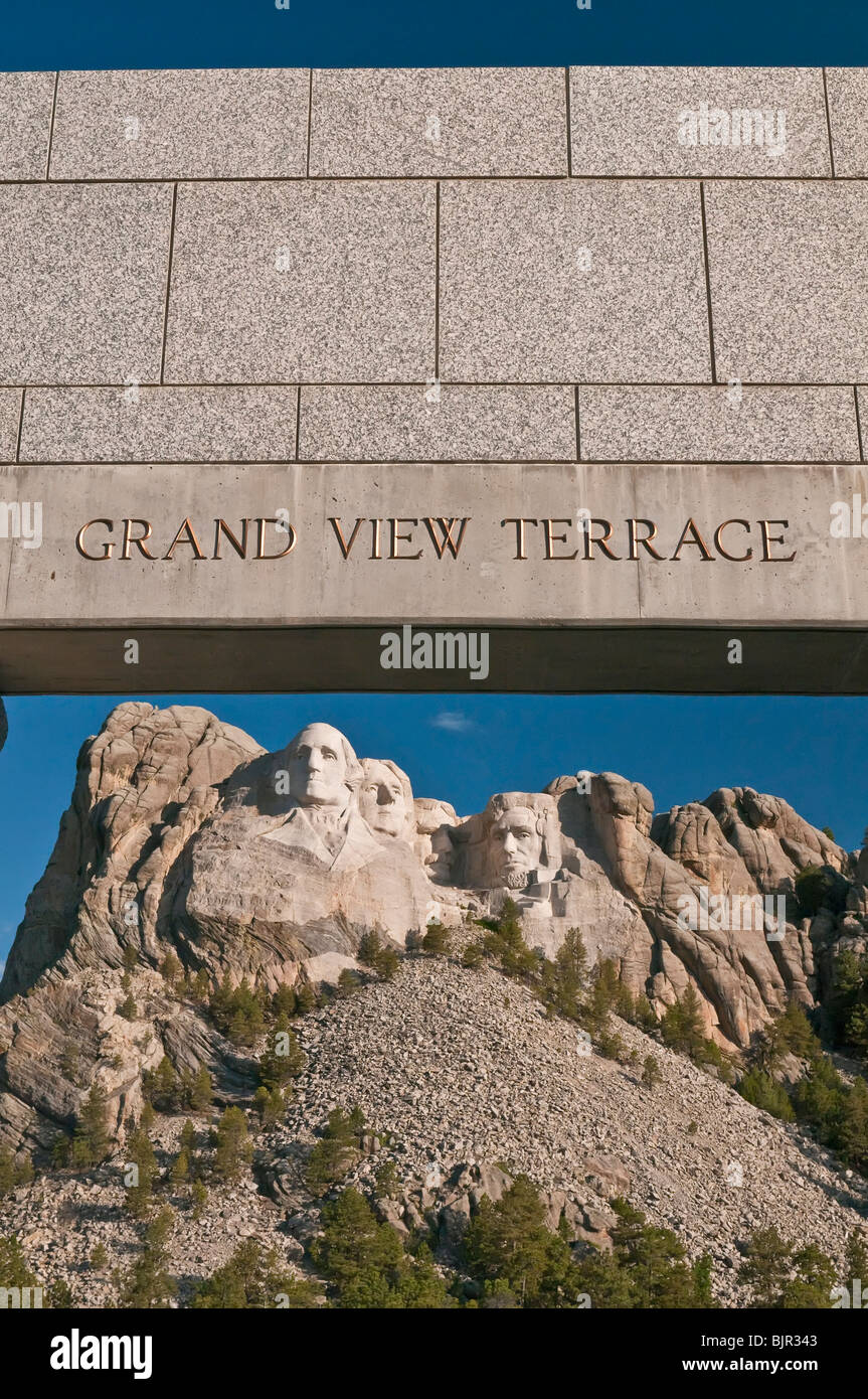 Grand view terrace rushmore hi-res stock photography and images - Alamy