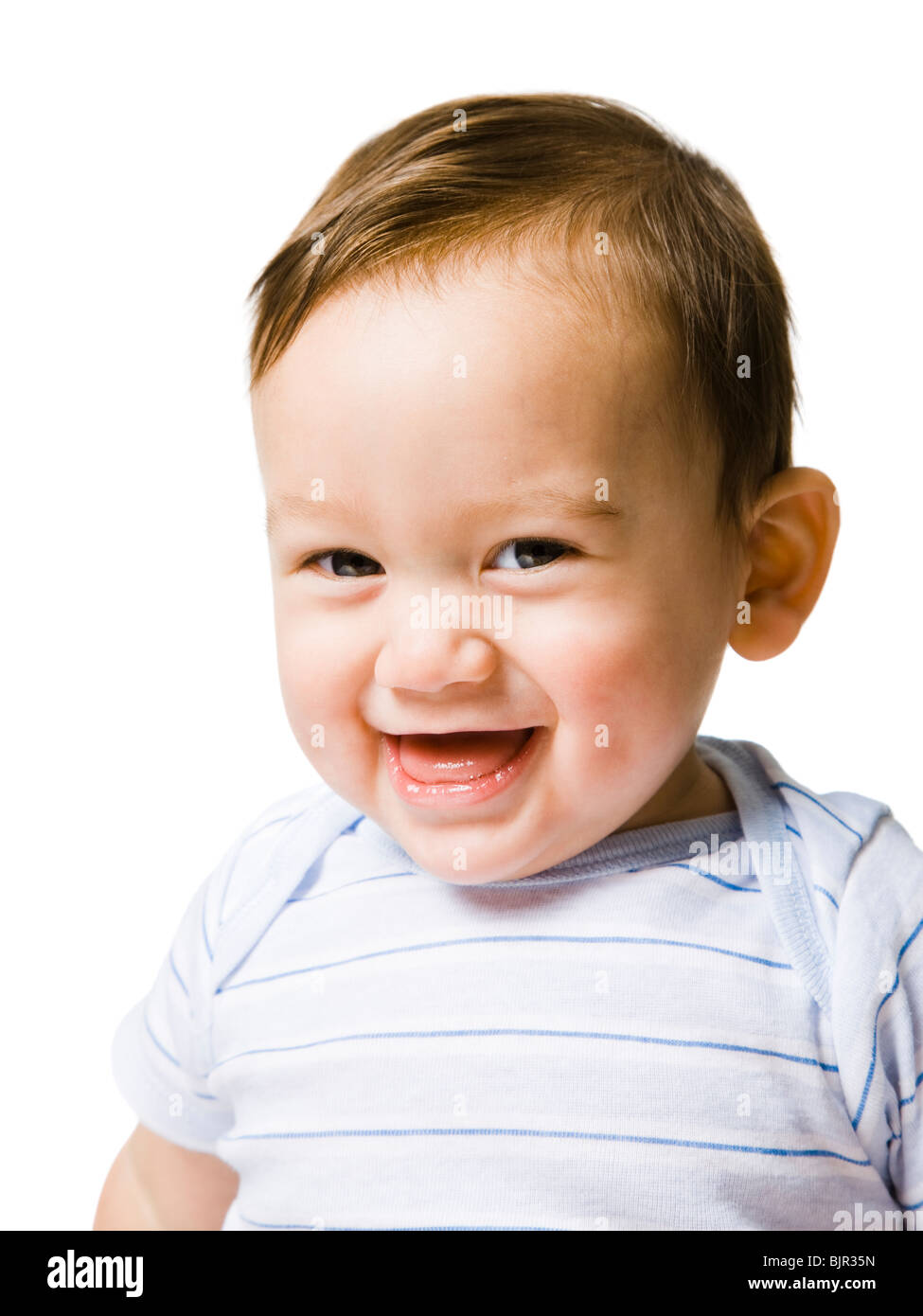 baby boy smiling Stock Photo - Alamy