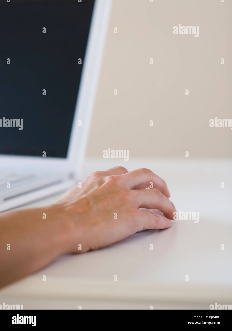 hand on mouse Stock Photo - Alamy