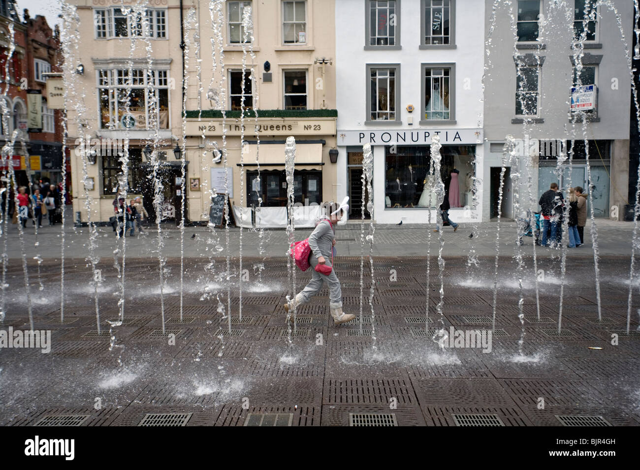 a fountain in liverpool Stock Photo - Alamy