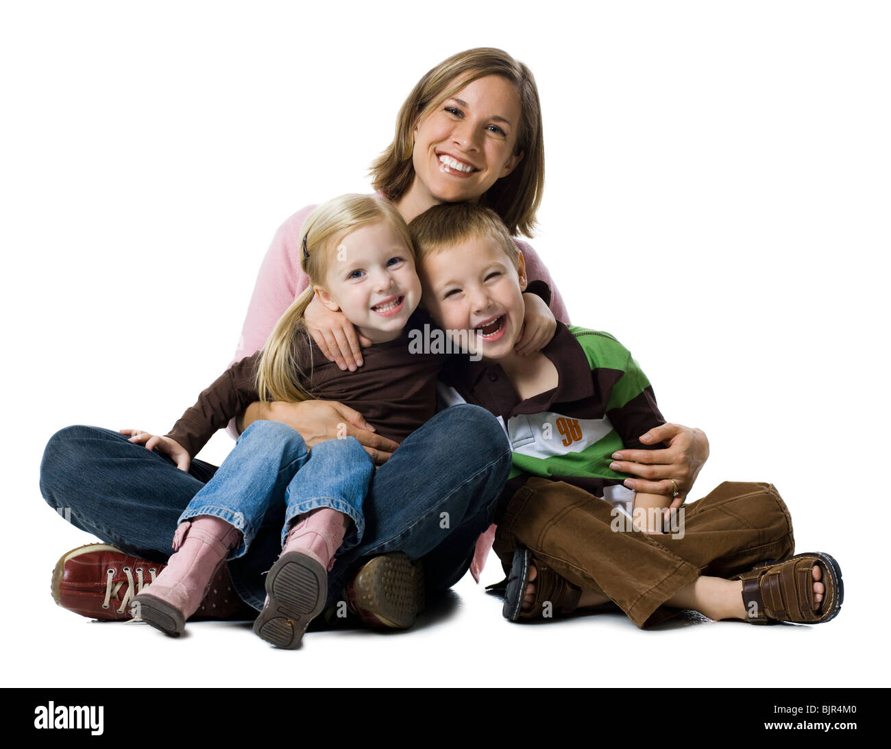 mother and children Stock Photo - Alamy