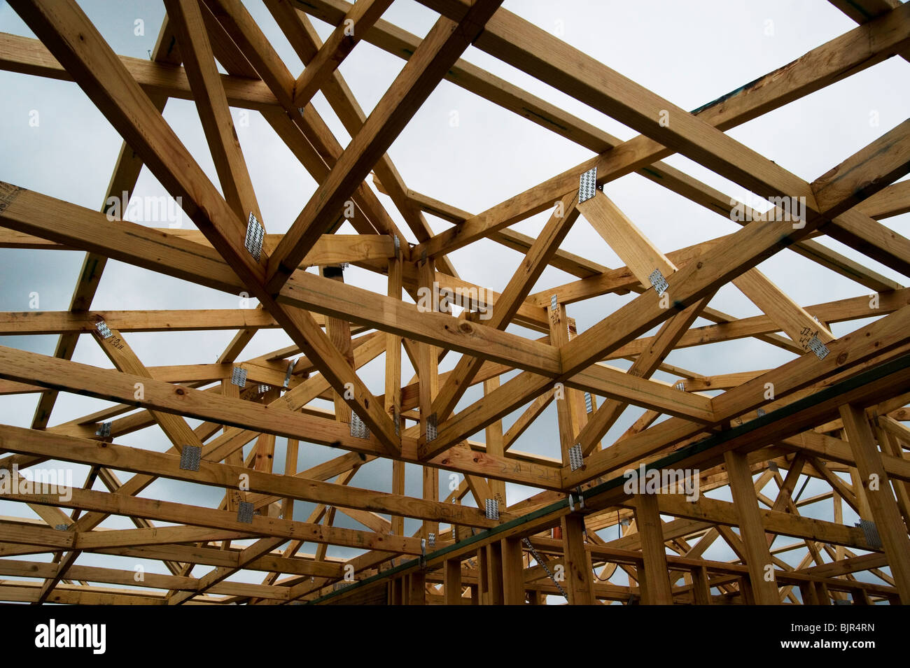 timber house frame Stock Photo - Alamy