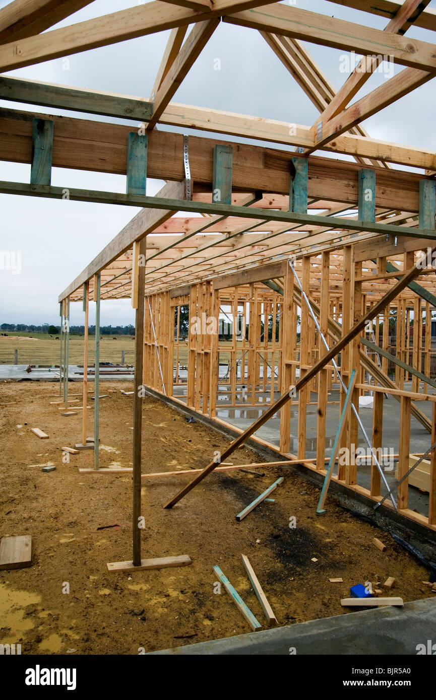 timber house frame Stock Photo - Alamy