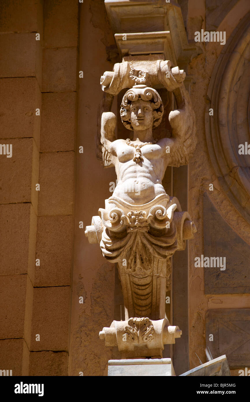 Baroque statue Trapani Sicily Stock Photo - Alamy