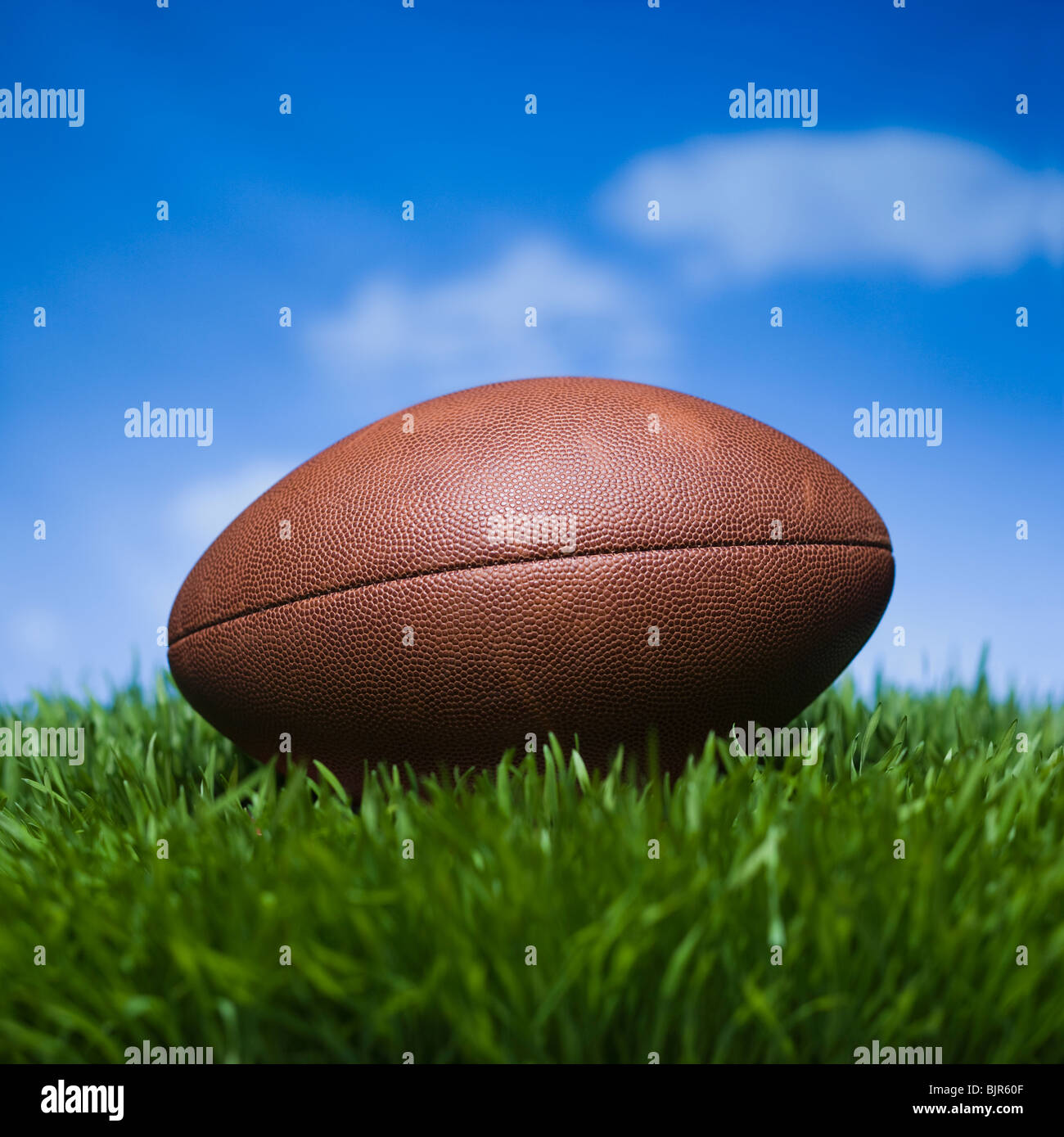 football in the grass Stock Photo - Alamy