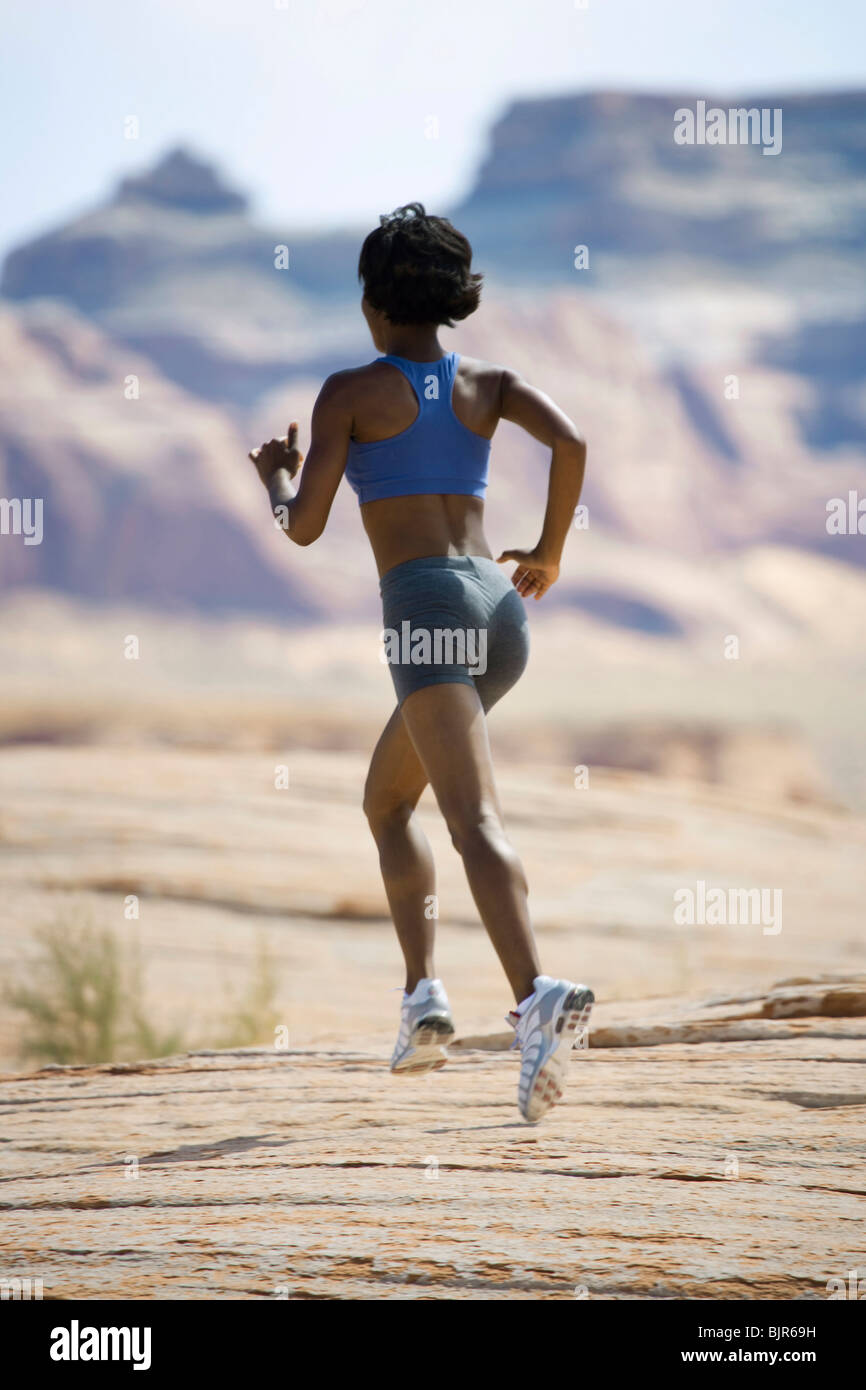 Woman desert african fitness hi-res stock photography and images - Alamy