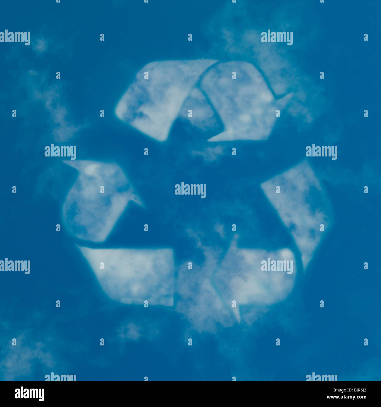 Recycle symbol clouds hi-res stock photography and images - Alamy