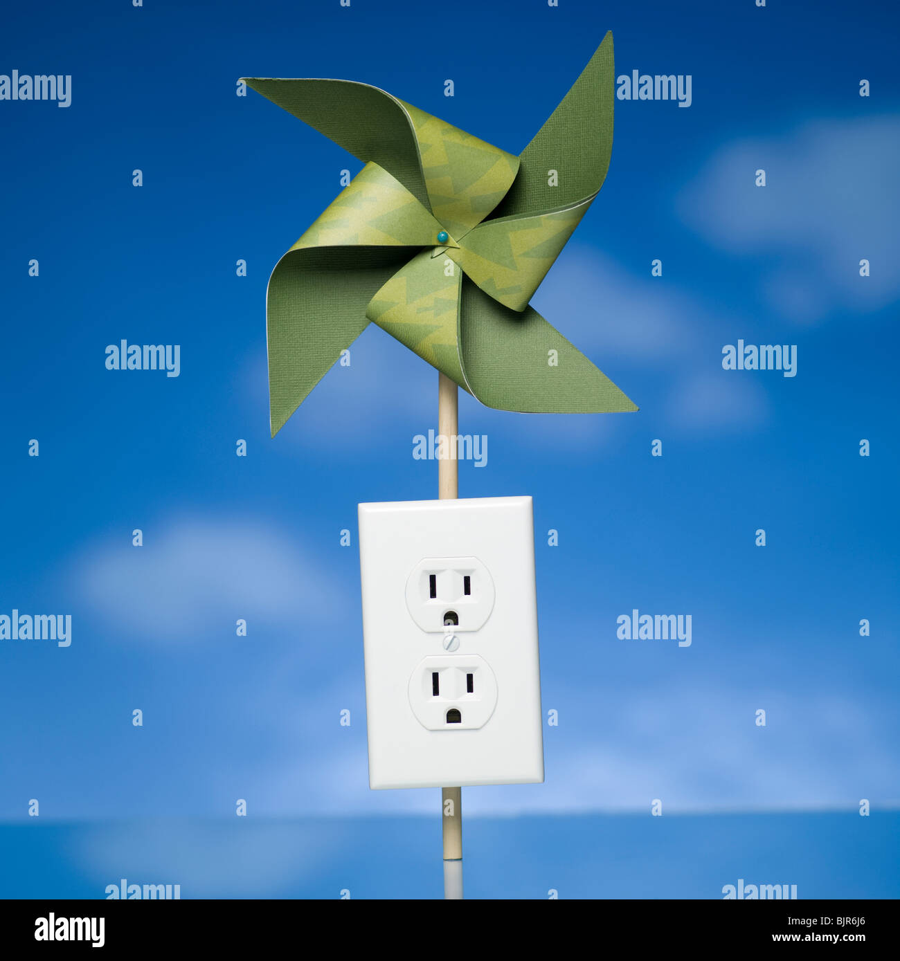 electric outlet on a pinwheel Stock Photo - Alamy