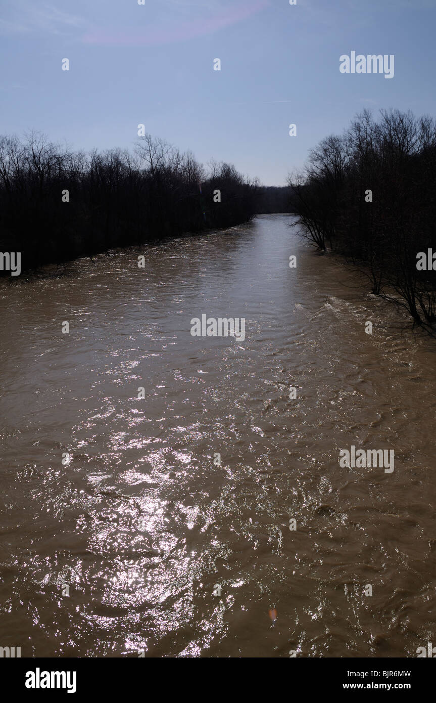 Wabash river in Huntington indiana Stock Photo - Alamy