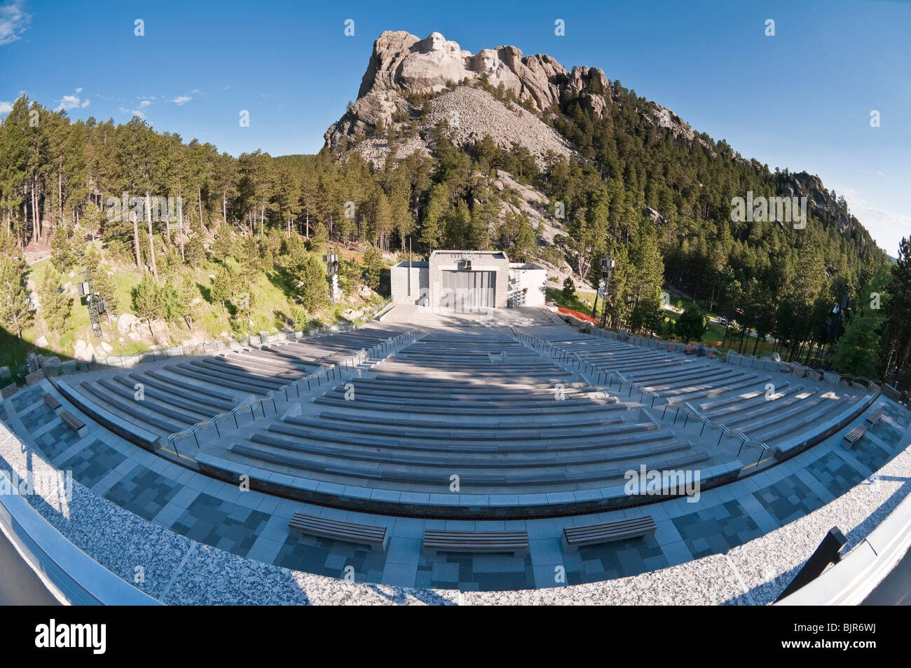 Amphitheater and Mount Rushmore, Mount Rushmore National Memorial ...