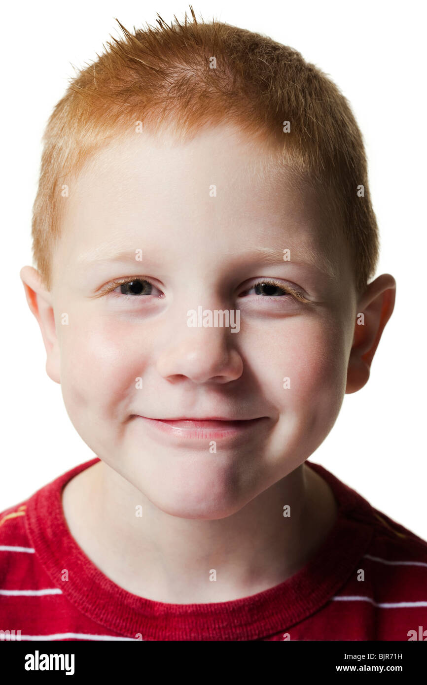 Boy pulling funny face Stock Photo - Alamy
