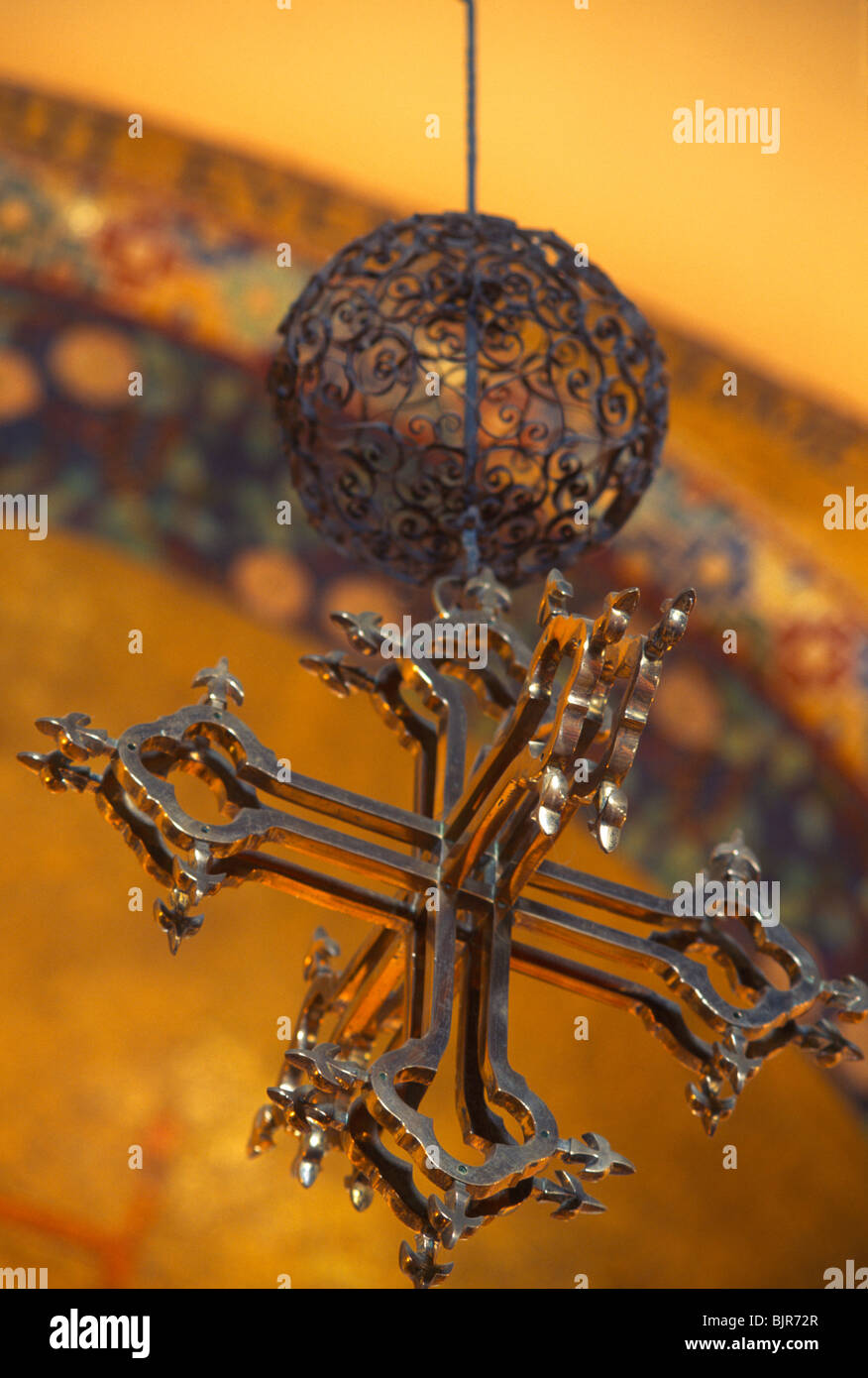 Bottony Cross In Church Of The Wisdom Of God Kingswood Surrey Stock ...