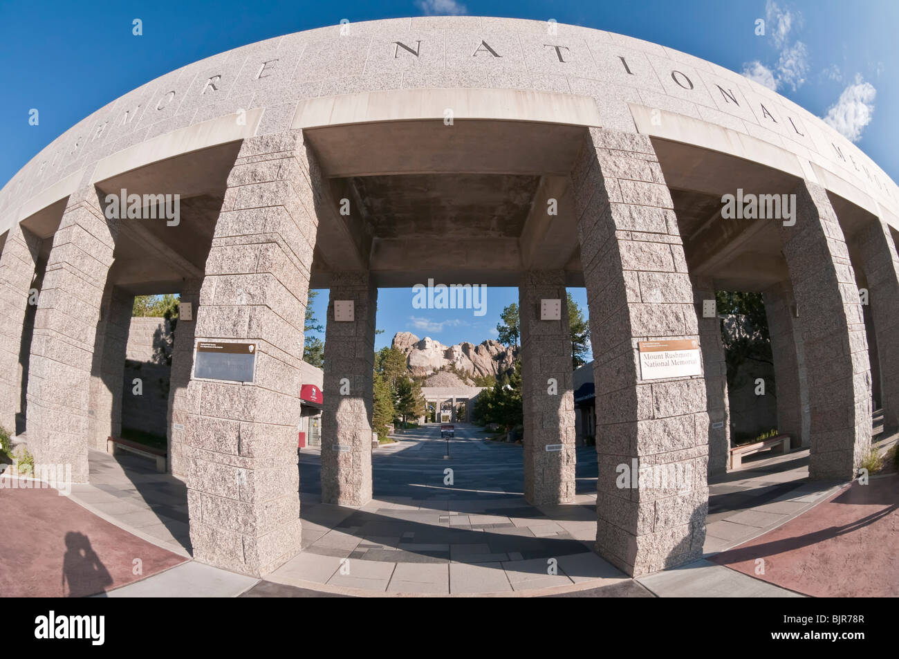 Main entrance to Mount Rushmore National Memorial, South Dakota, USA ...