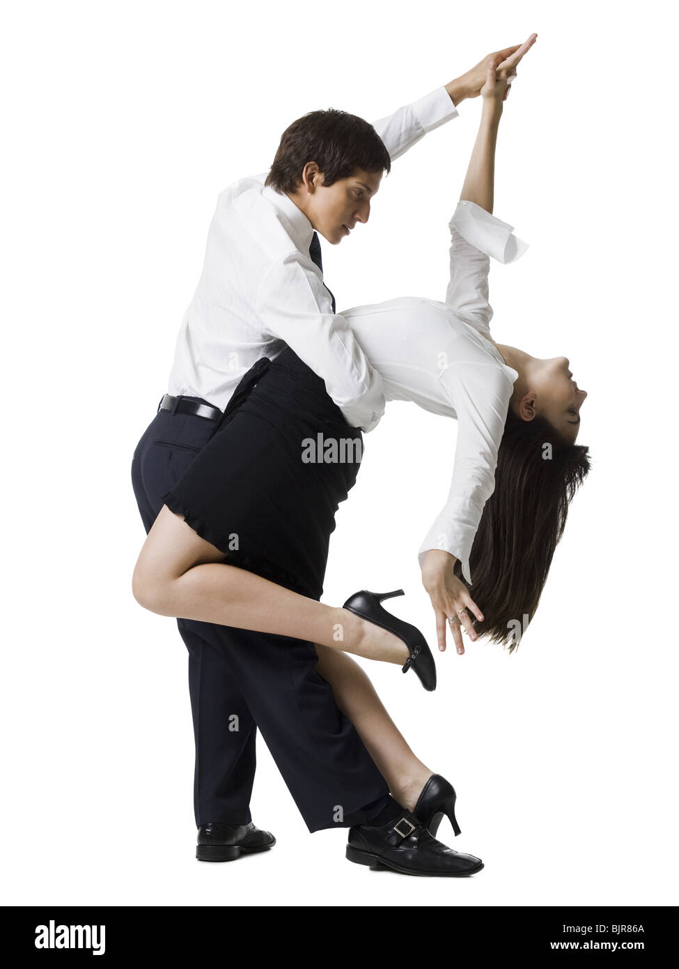Young teenage couple dancing hi-res stock photography and images - Alamy