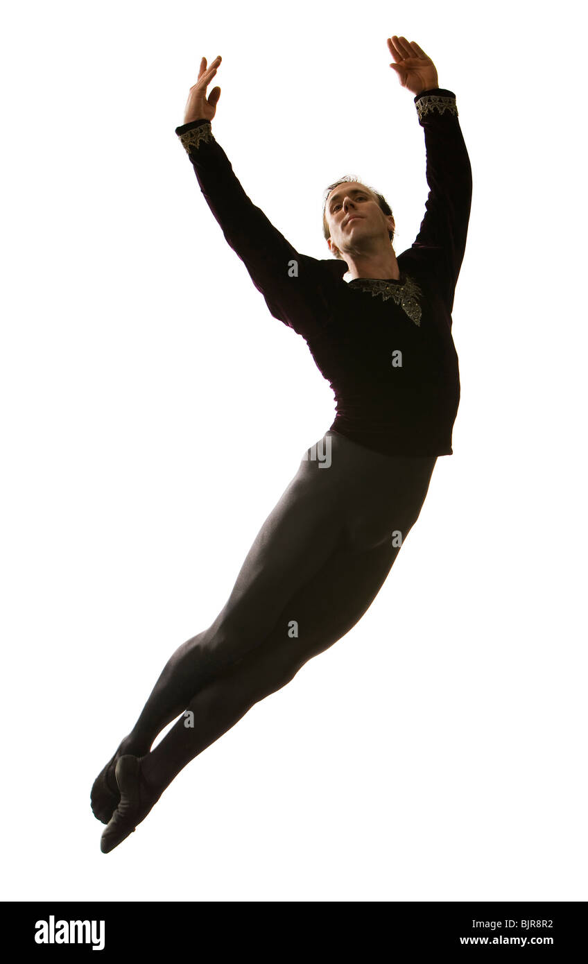 Male ballet dancer jump Cut Out Stock Images & Pictures - Alamy