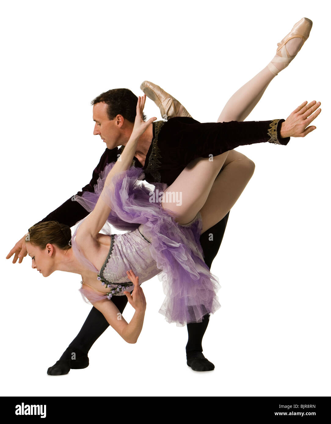 Male female ballet dancers dancing Cut Out Stock Images & Pictures - Alamy